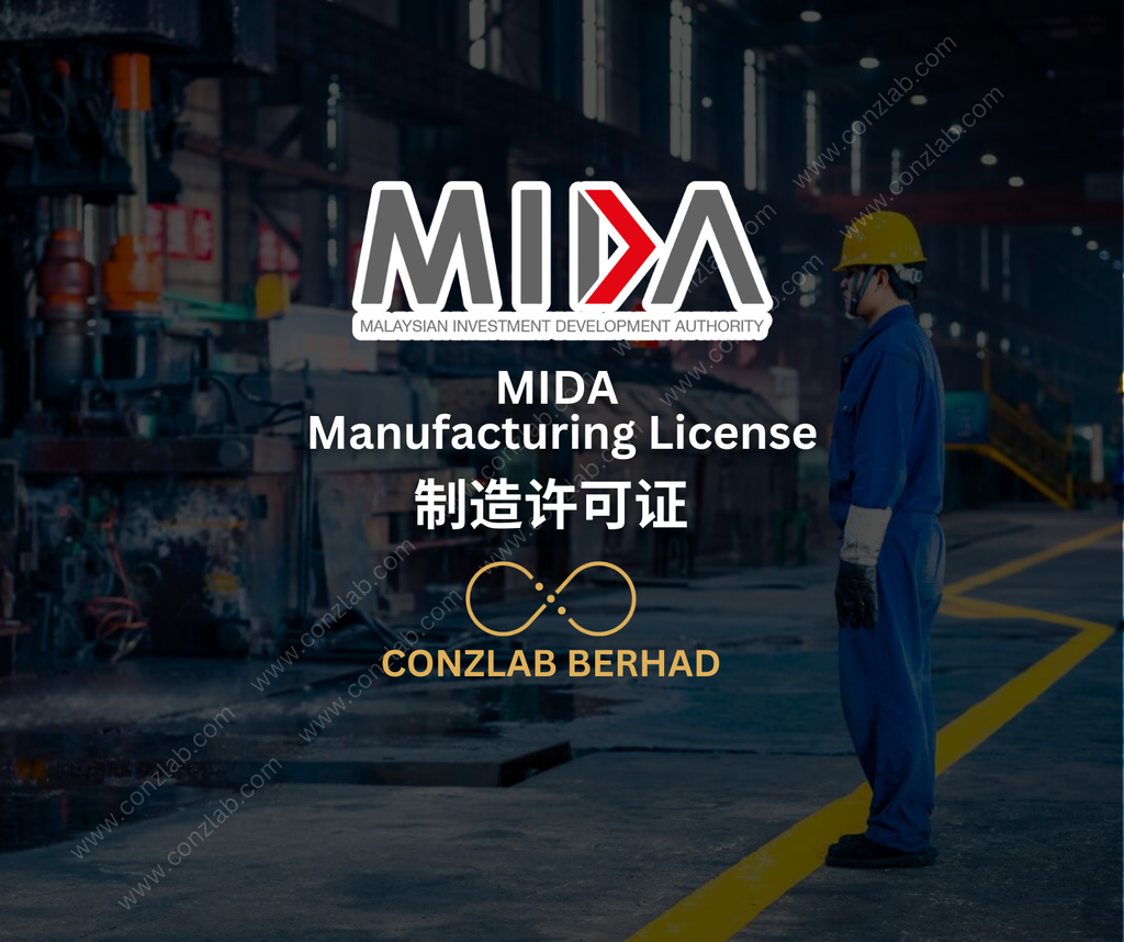 MIDA Manufacturing License Application Service | Conzlab Berhad